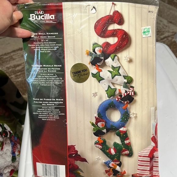 Bucilla | Holiday | Bucilla Snow Felt Wall Hanging | Poshmark
